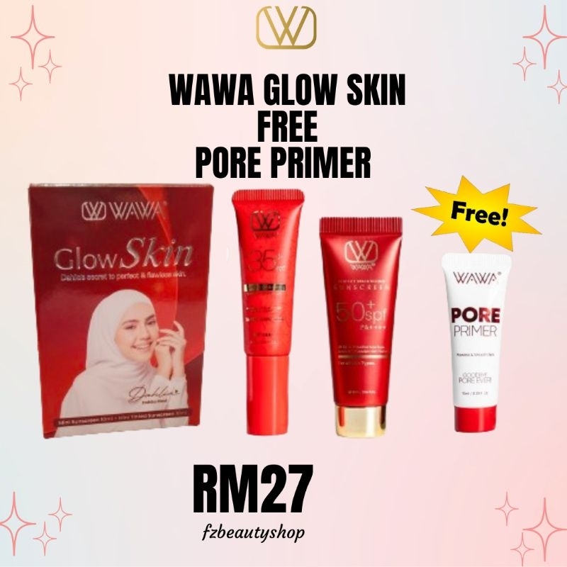 WAWA GLOW SKIN FREE PRIMER (mini saiz 10ml) | Shopee Malaysia