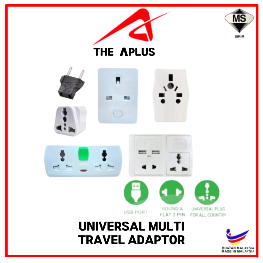[SIRIM] 3PIN 3 WAY ADAPTOR ADAPTER ADAPORT WITH SWITCH USB SOCKET ...