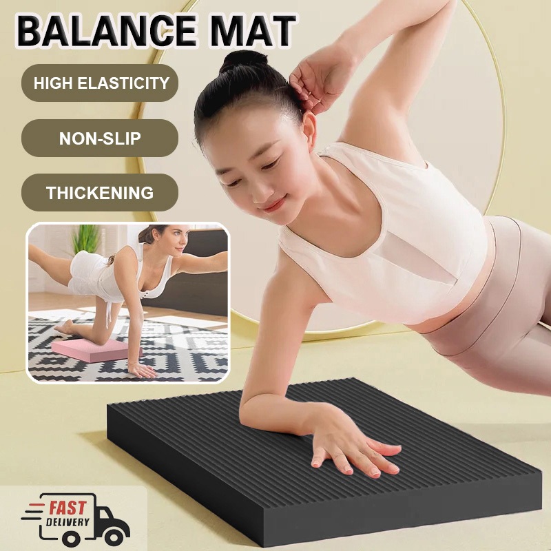 TPE Thickened Balance Pad Yoga Mat Exercise Pad Support Balance Mat ...