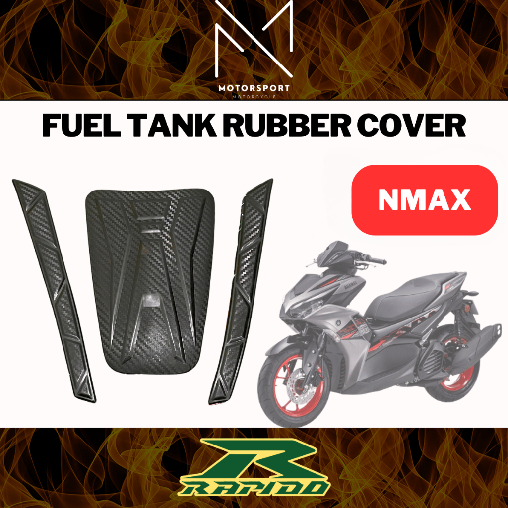 RAPIDO YAMAHA Fuel Tank Cover Rubber NVX V2 Petrol Fuel Minyak Gas Oil ...