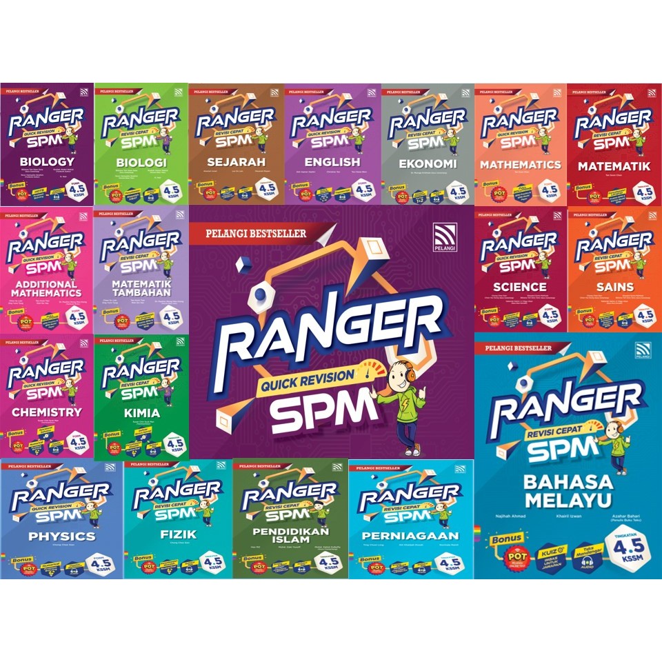 PELANGI - Ranger Quick Revision SPM 2024 / Ranger Revisi Cepat SPM 2021 ...