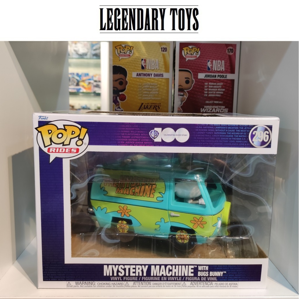 Funko Pop! RIDES #296 Warner Bros. 100 Scooby-Doo Mystery Machine with ...