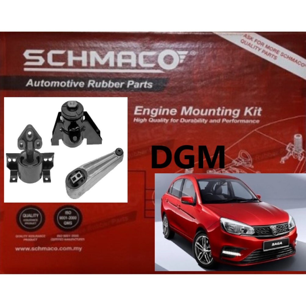 SCHMACO ENGINE MOUNTING SET for PROTON SAGA VVT 4AT AUTO 2019-2024y ...