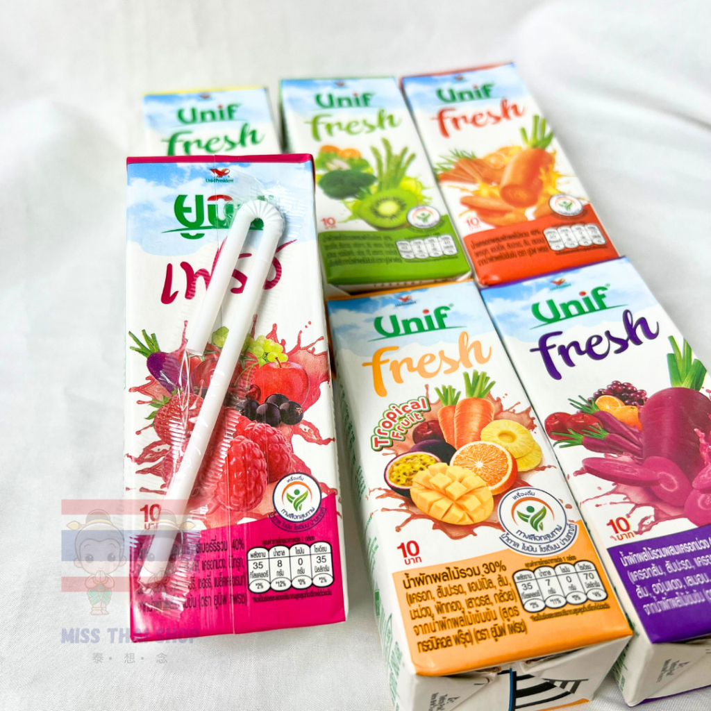 Unif Fresh Vegetable & Fruit Drinks🇹🇭泰国混合果蔬汁 180ml 🇹🇭🥕🫐🍊🥭🍠 | Shopee ...