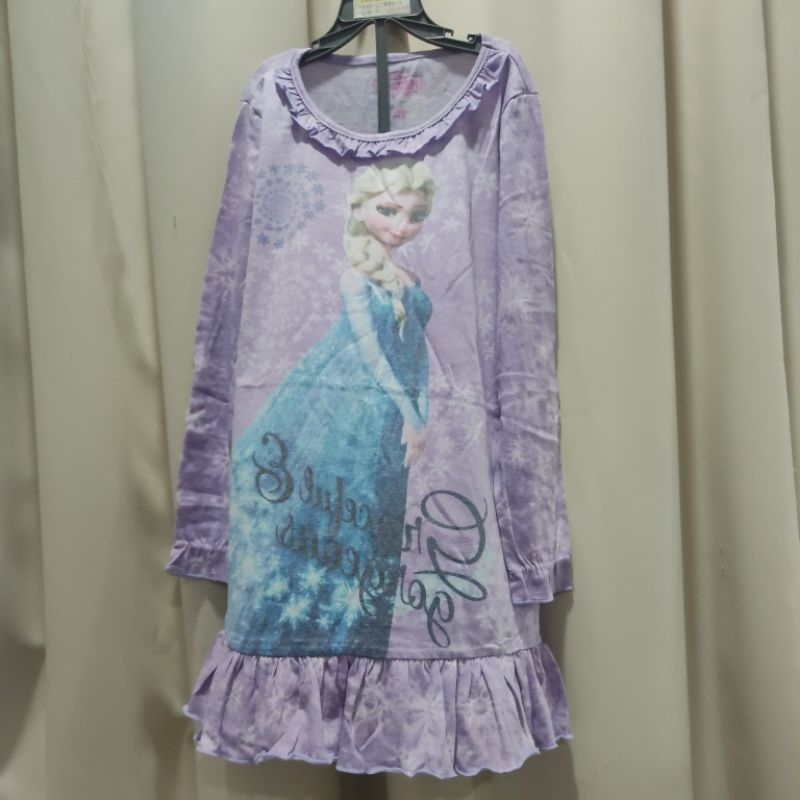 FOS Disney Frozen Elsa Purple Longsleeve 4-9y | Shopee Malaysia