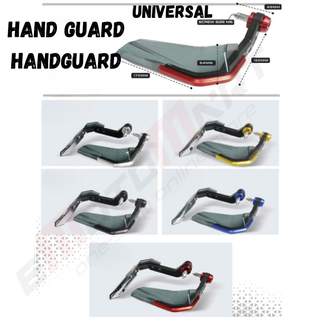 UNIVERSAL HAND GUARD HANDGUARD [D36] RED / BLUE / BLACK / GOLD / SILVER ...