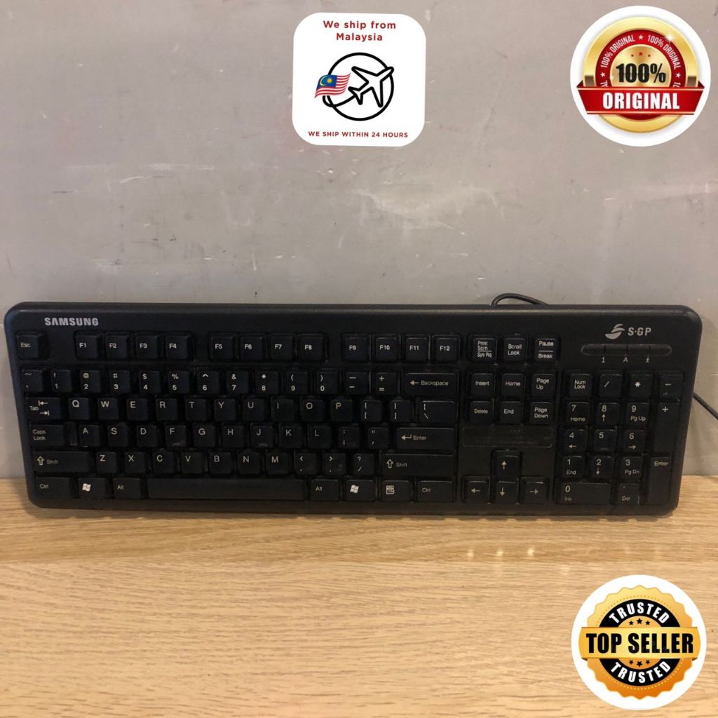 SAMSUNG STANDARD WIRED KEYBOARD 100% ORIGINAL USE | Shopee Malaysia