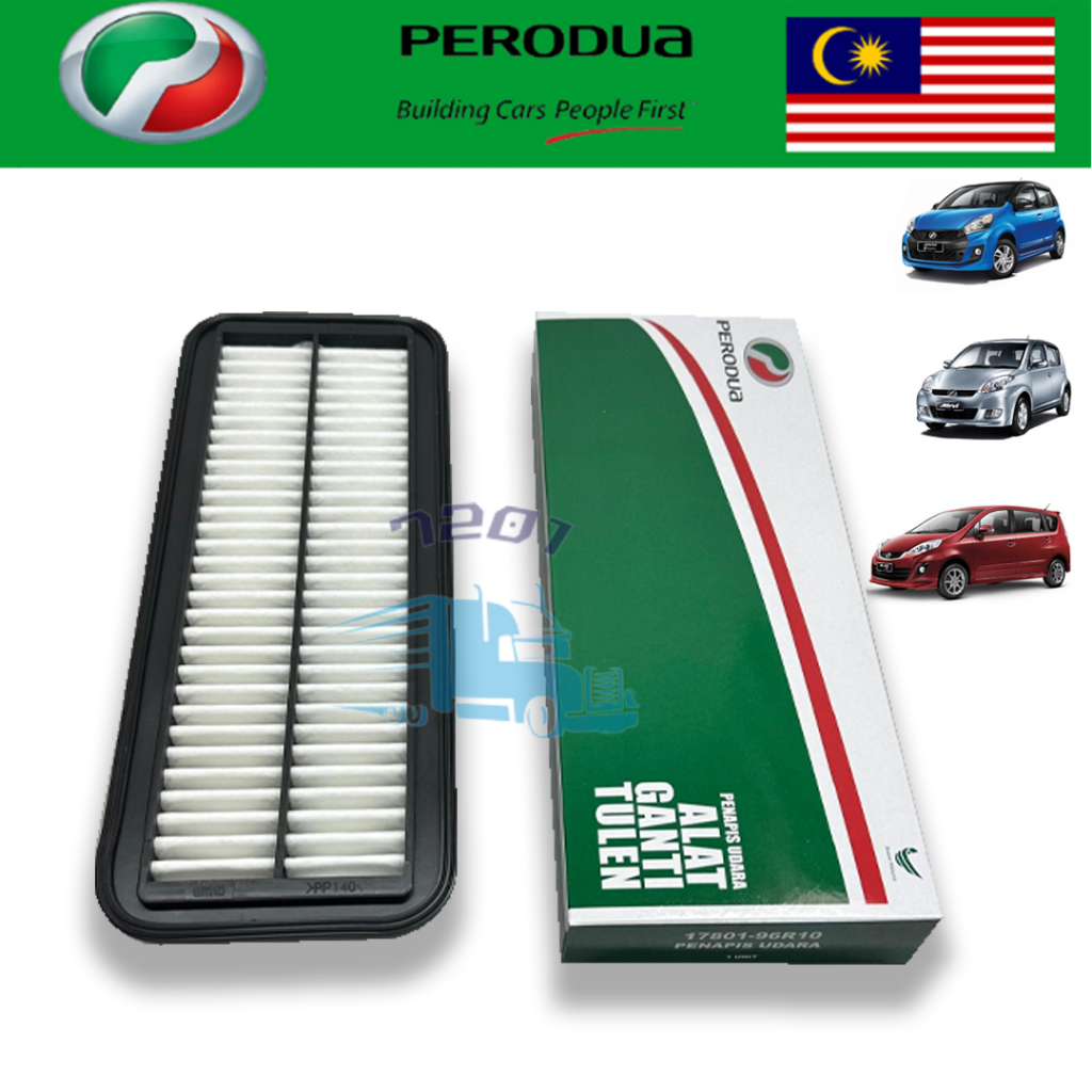 PERODUA 17801-BZ030 AIR FILTER MYVi/MYVI LAGI BEST/ALZA (96R10 ...