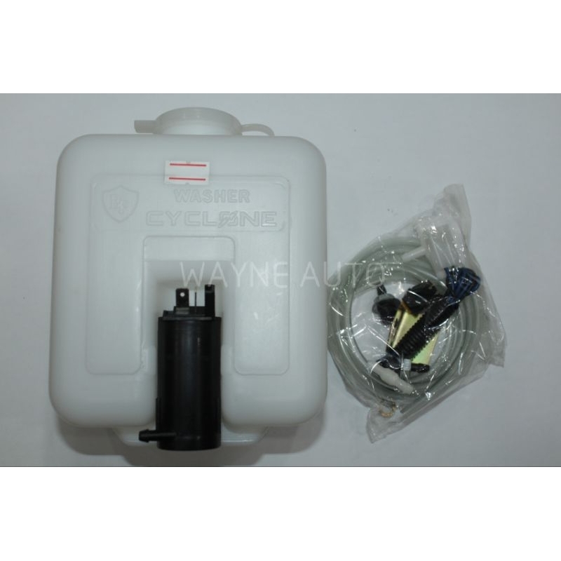 UNIVERSAL WASHER BOTTLE TANK KIT PUMP 12V/24V 1.5L WINDSHIELD WIPER ...