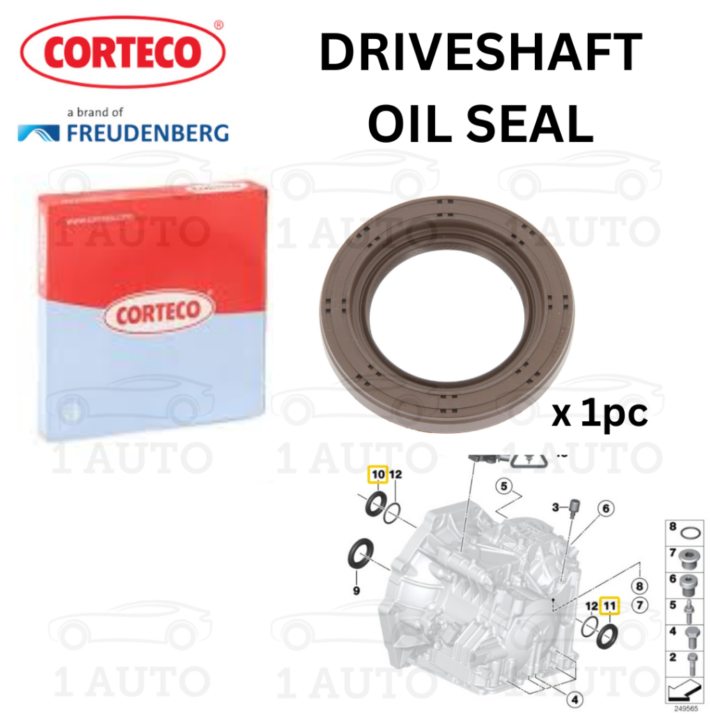 CORTECO GERMANY DRIVESHAFT OIL SEAL MINI COOPER R52 R53 R55 R56 R57 R58 ...