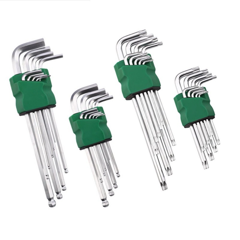 9pcs Allen Key Wrench Set durable Hex Torx Star CRV Allenkey A key ...