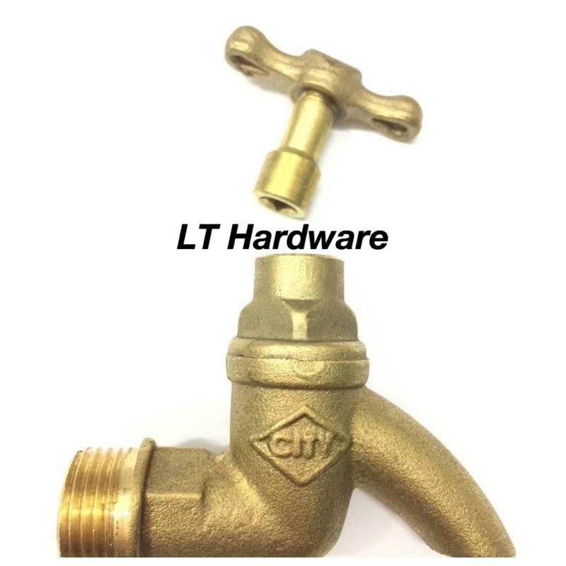 CITY Brass Water Bib Tap / Water Tap / Loose Key Bib Tap / Loose Key ...