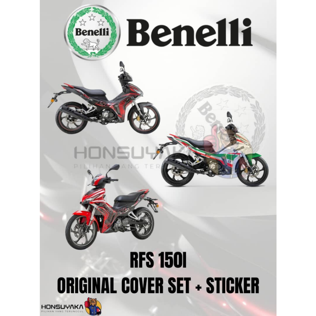 BENELLI RFS 150I ORIGINAL COVER SET WITH STICKER | Shopee Malaysia