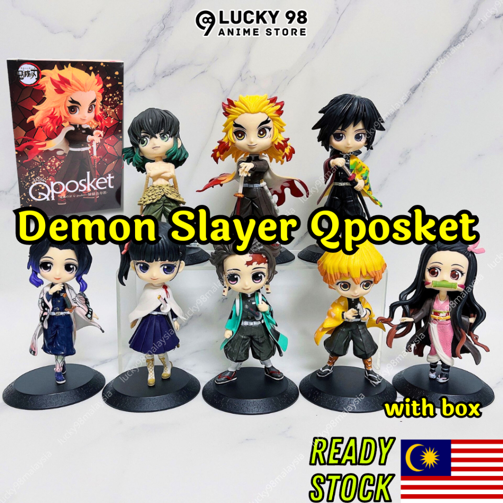 Demon Slayer Qposket Q Posket Figure Mini Figurine Tanjiro Nezuko ...