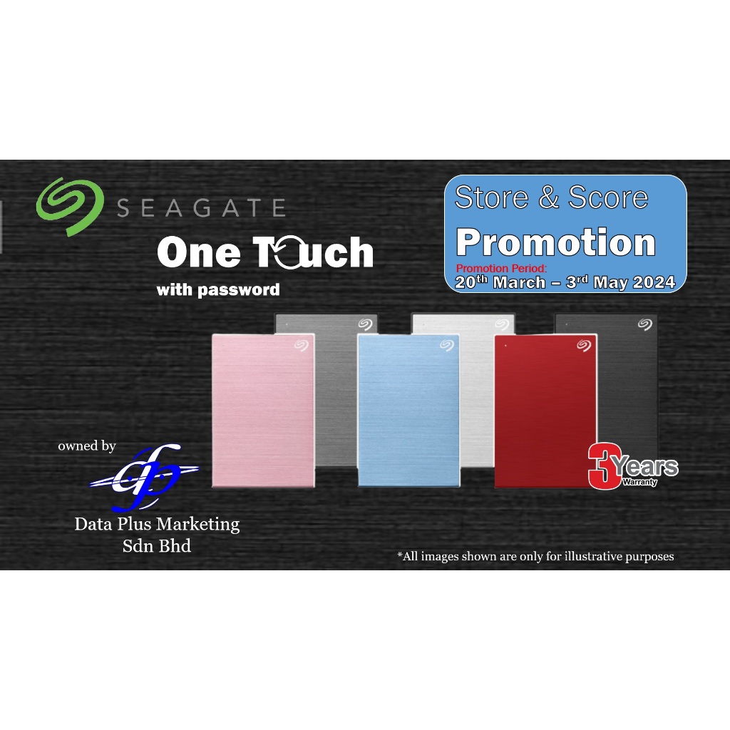 Seagate One Touch External Hard Drives with Password - 1TB | Shopee ...