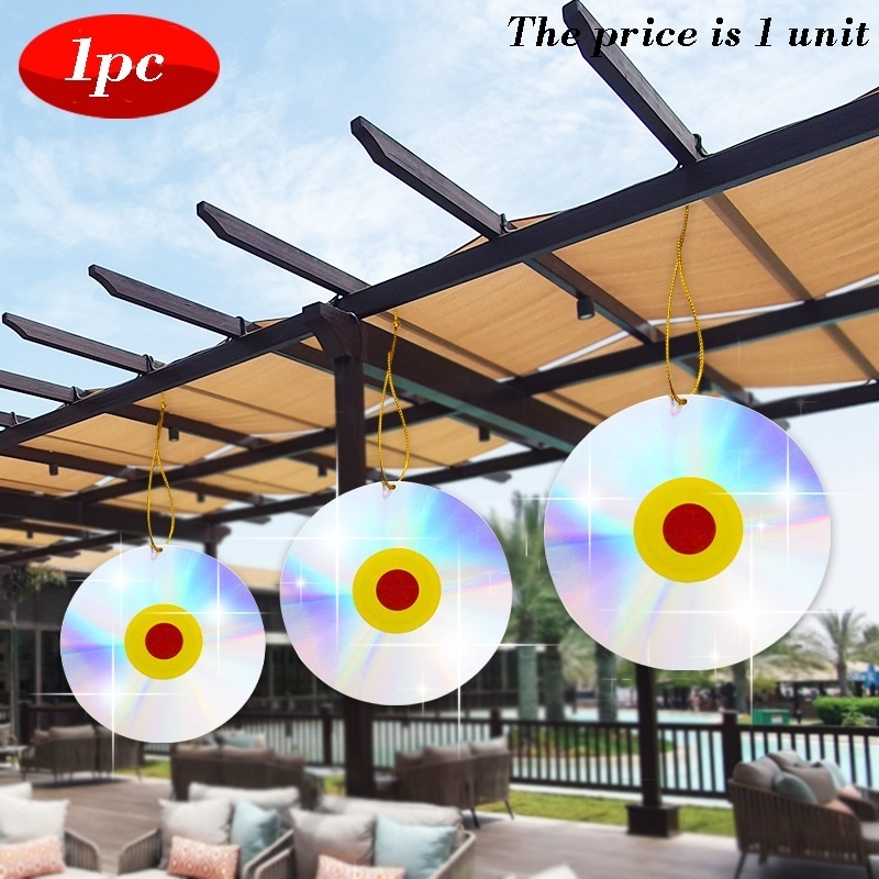 Anti Bird Repellent Scare CD Bright Disk Flash Double Sided Reflective ...
