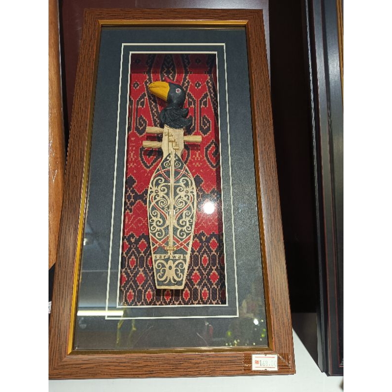 frame sape decorative Sarawak ibun 21cm*39cm Gawai | Shopee Malaysia