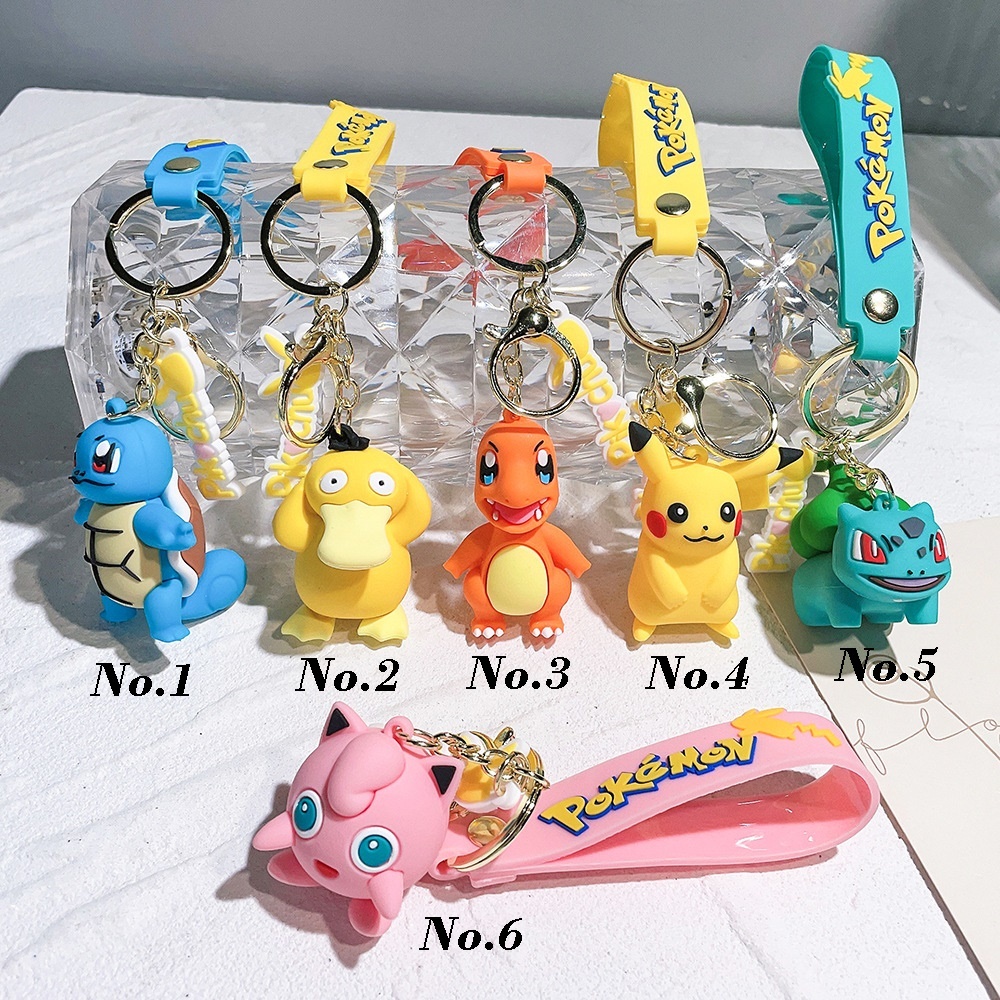 Pokemon Pikachu Anime Cute Key Chain Cute Gift Key Ring Key Holder ...