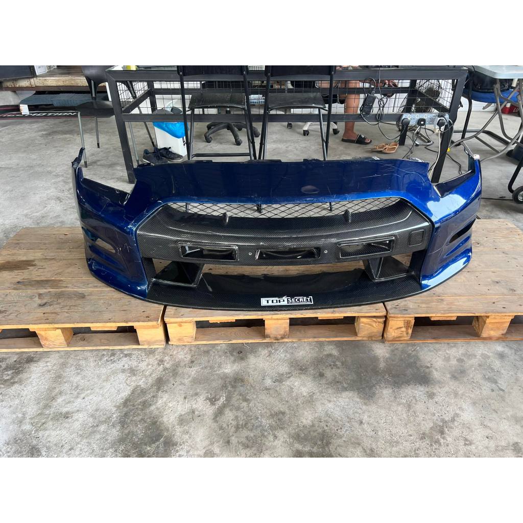 NISSAN SKYLINE GTR R-35 (ORIGINAL) TOP-SECRET FRONT BUMPER | Shopee ...