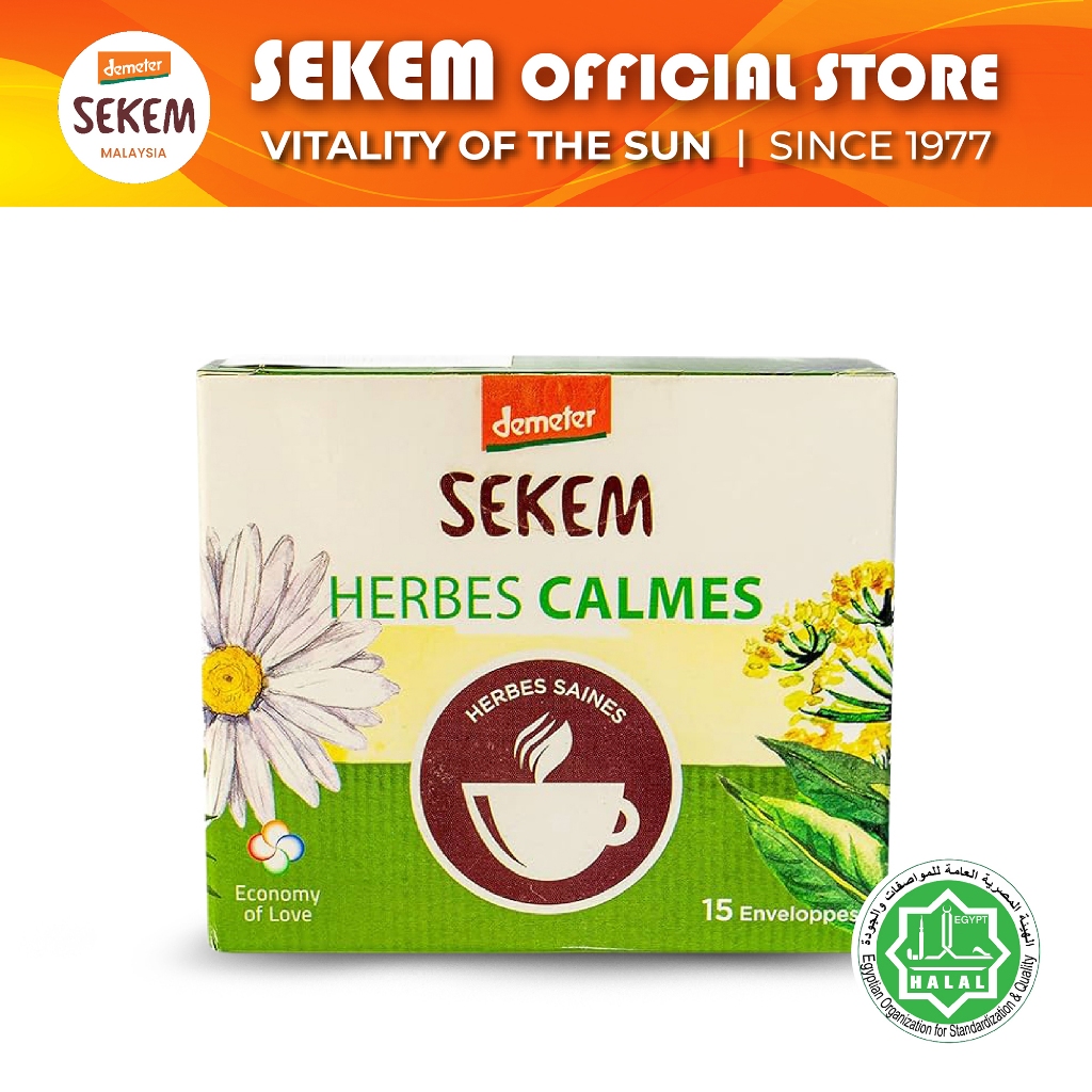 SEKEM ORGANIC CALM HERB TEA (15 FILTER BAGS/BOX) | Shopee Malaysia