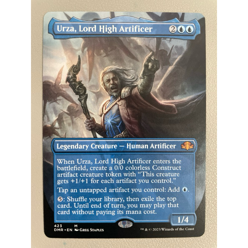 MTG:Dominaria Remastered (DMR) 423 M - Urza, Lord High Artificer (Borderless) | Shopee Malaysia