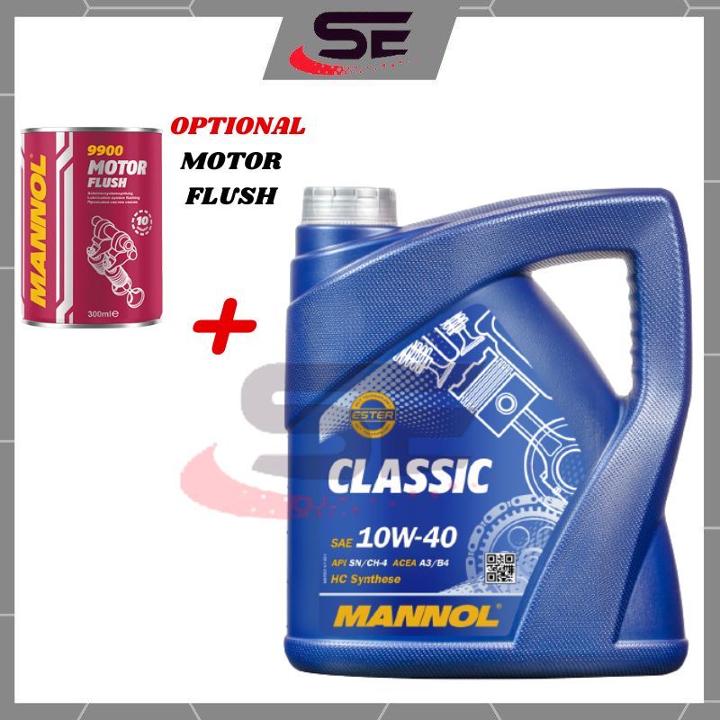 MANNOL Classic Semi Synthetic 10W40 Engine Oil 4Litre Mannol 7501 ...