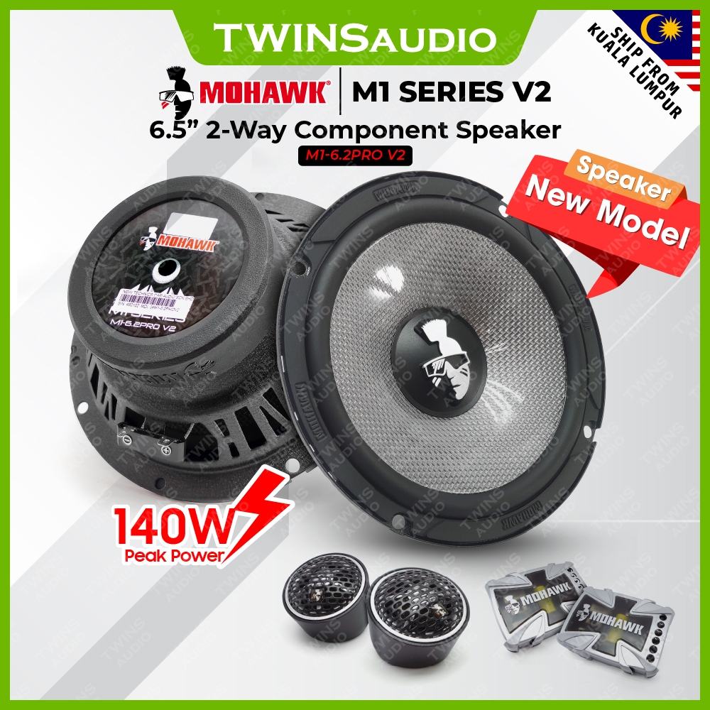 MOHAWK M1-6.2 / M1-6.2PRO 6.5" 2-Way Component Speaker | Shopee Malaysia