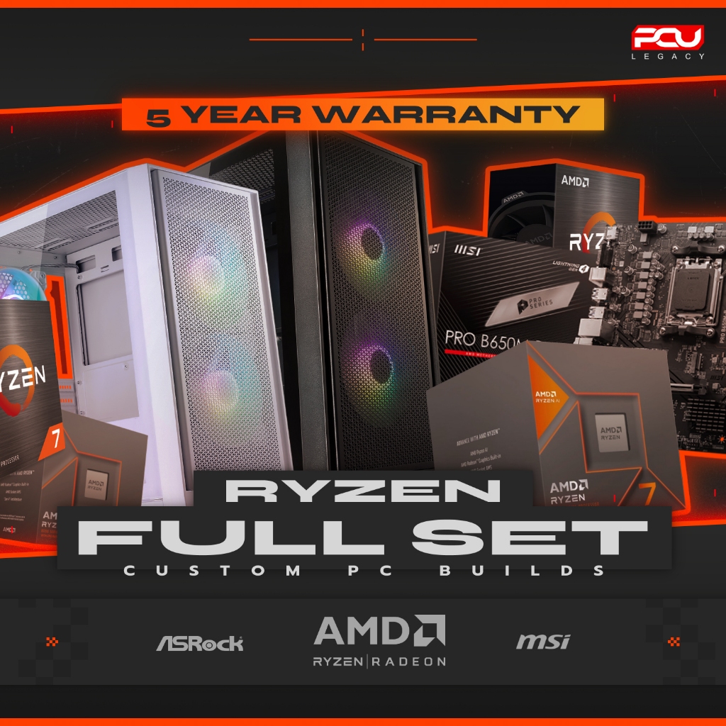 # PCU LEGACY # AMD AM5 GAMING PC PACKAGE / AMD RYZEN 5 7500F 7600X ...