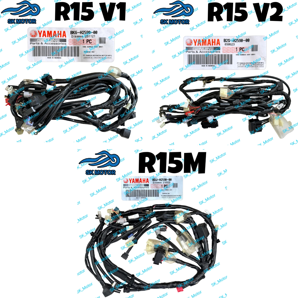 Yamaha YZF R15M R15 V1 V2 M Original Wire Harness Assy Wiring Set ...