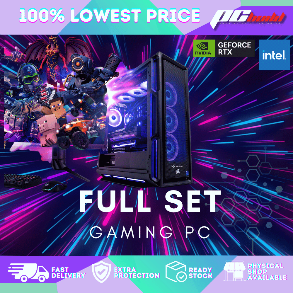 (READY STOCK) GAMING PC PACKAGE RTX 3070 / RTX 3060 / PC GAMING FULLSET ...