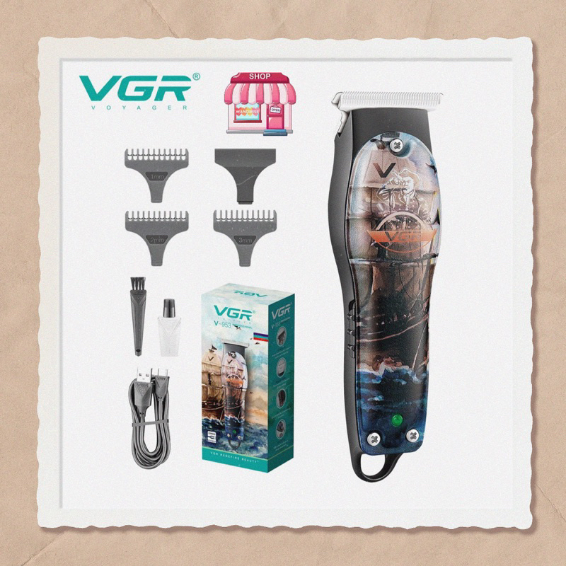 [New] VRG V-953 Cordless Hair Clipper Trimmer Electric Beard Trimmer ...