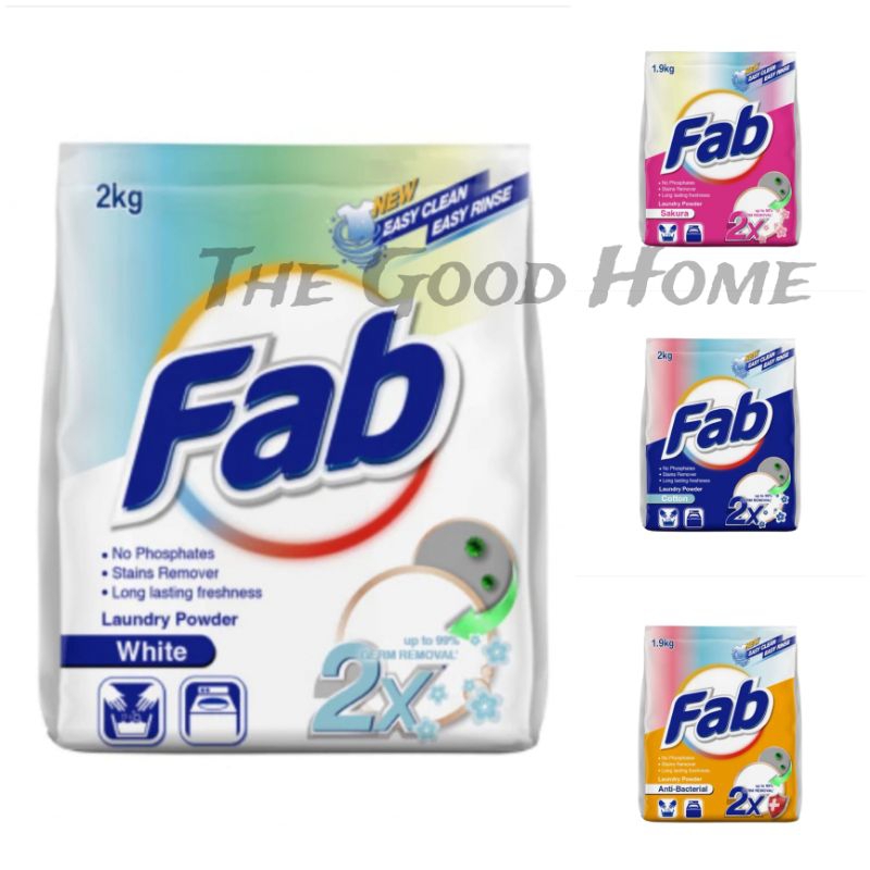 FAB Detergent Powder 1.9kg Sakura | Shopee Malaysia