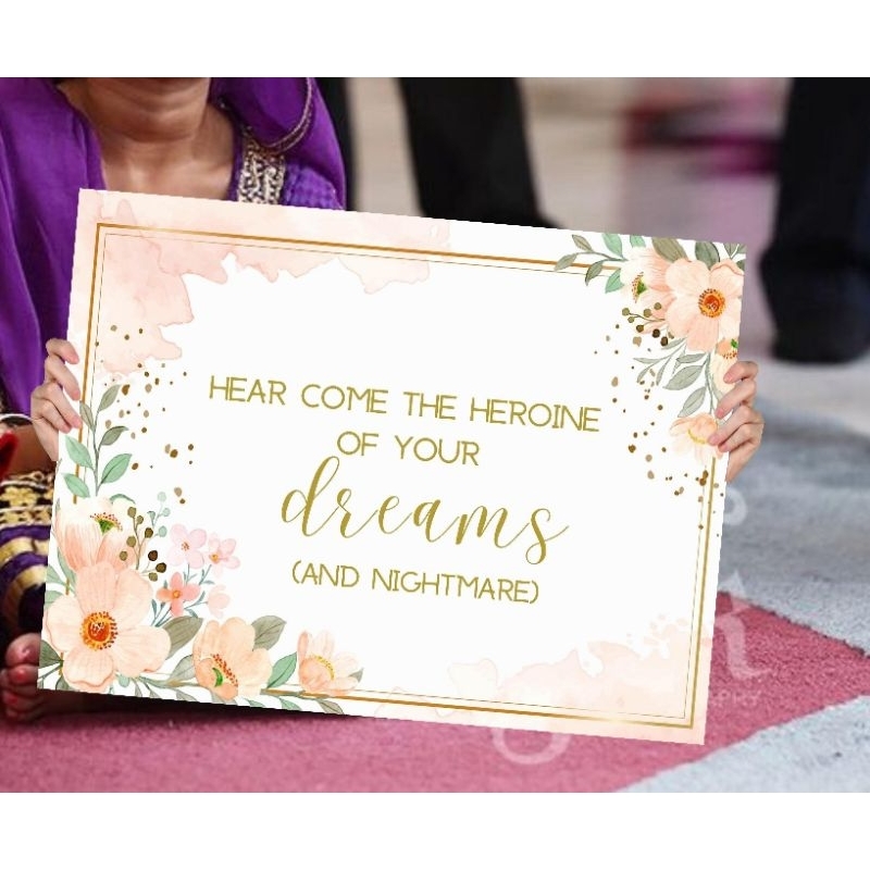 Bride Entry Board | Wedding | Shopee Malaysia