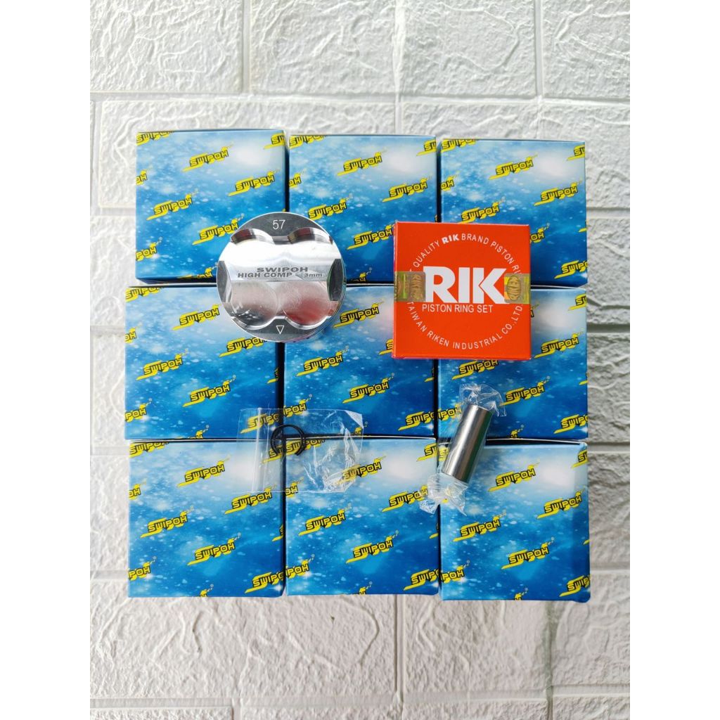 RACING HI COMP FORGED PISTON SWIPOH LC135/Y15ZR 57MM VERSION 2 PISTON ...