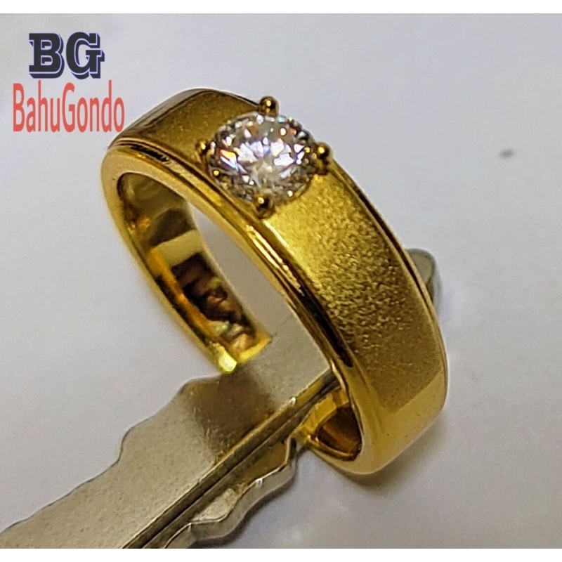 Cincin Tembaga Batu Permata Putih | Shopee Malaysia
