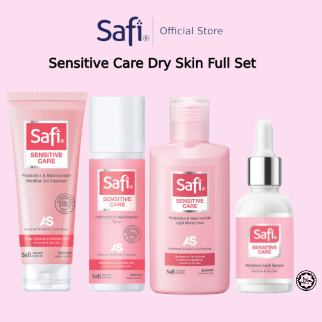Safi Sensitive Care Probiotic & Niacinamide Dry Skin Full Set | Shopee ...