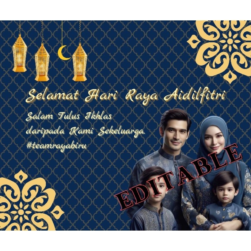 Navy Blue | Servis Edit Gambar & Video Raya Aidilfitri | Editing ...