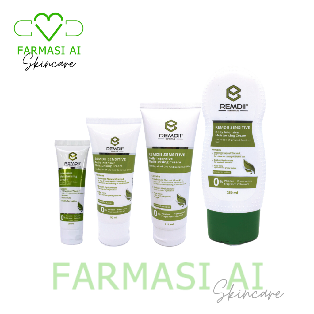 Remdii Daily Intensive Moisturising Cream 28ml / 50ml / 112ml / 250ml ...