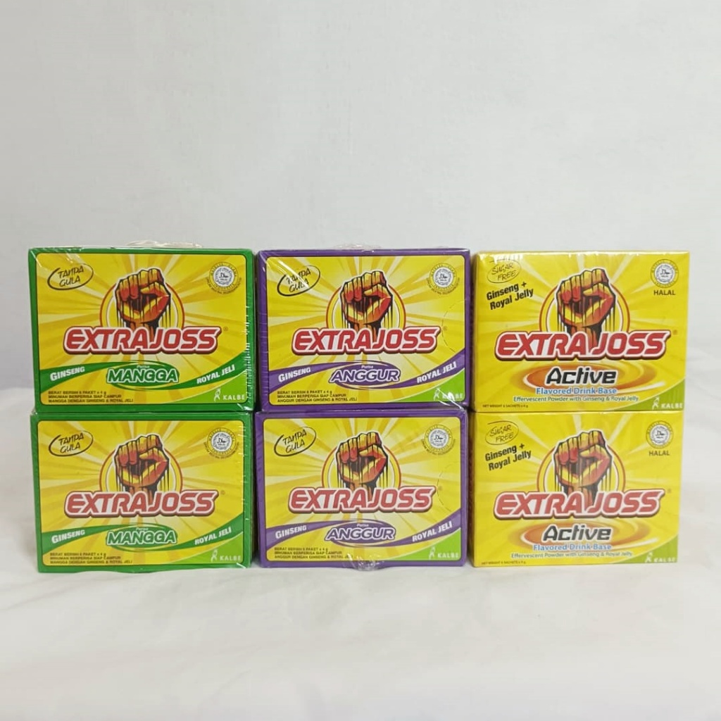 Extra Joss Active/Anggur/Mangga 10 Box x 6 Sachet | Shopee Malaysia