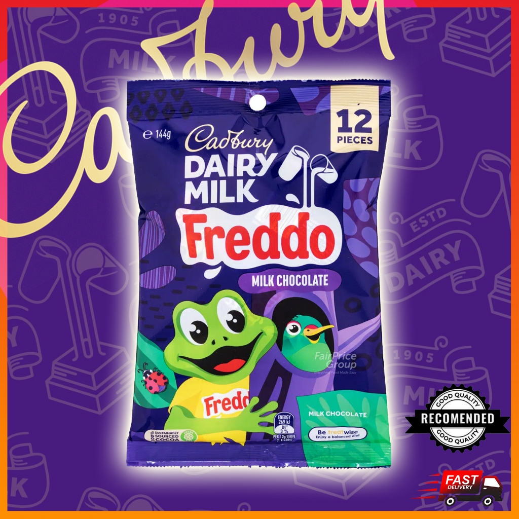 Cadbury Dairy Milk Chocolate Sharepack Freddo 144g 12pcs 快乐青蛙巧克力 | Shopee Malaysia