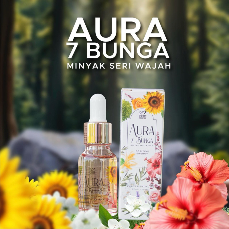 DHERBS MINYAK SERI WAJAH AURA 7 BUNGA | Shopee Malaysia