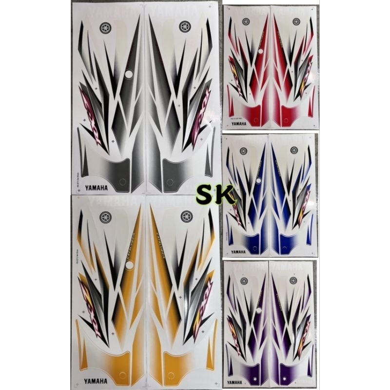 YAMAHA RXZ CATALYZER (11) STRIPE BODY STICKER STIKER (READY STOCK ...