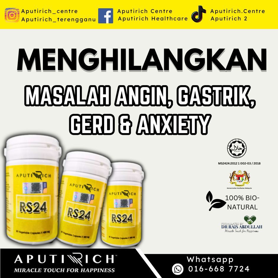 RS24 - MERAWAT MASALAH ANGIN MEDU/ GASTRIK/ RESDUNG/ ANXIETY/ GERD ...