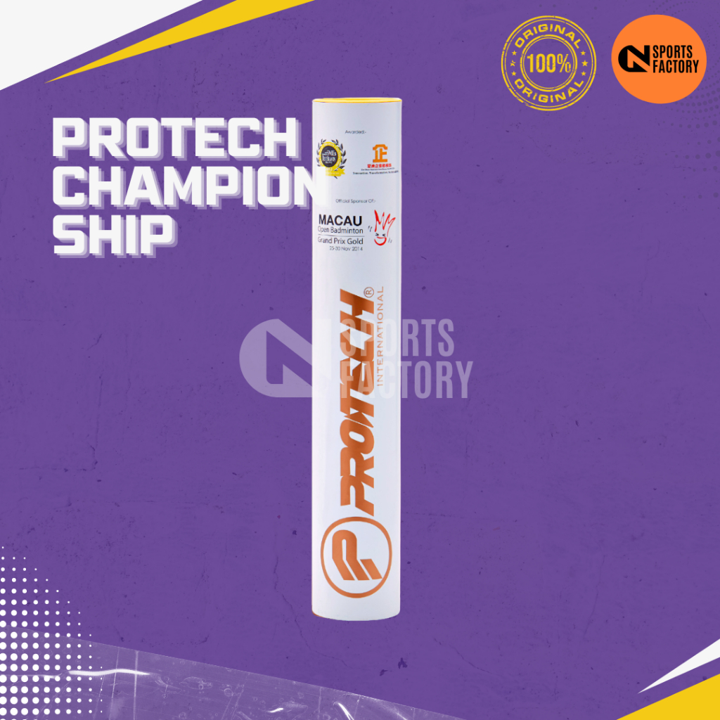 [CN SPORTS] PROTECH Badminton Shuttlecock Platinum, World Class ...