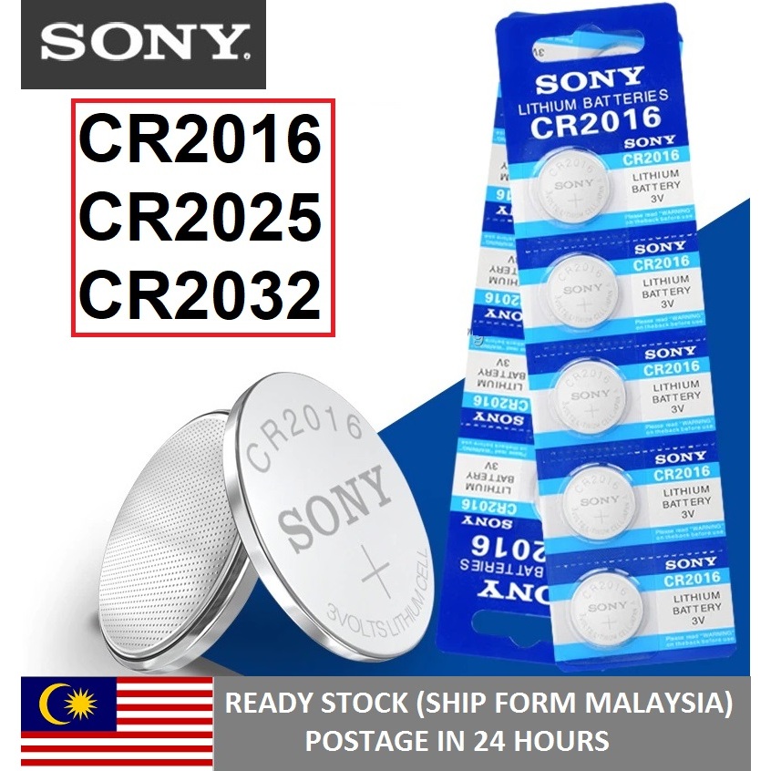 SONY LITHIUM 3V BATTERY CR2016 / CR2025 / CR2032 | Shopee Malaysia