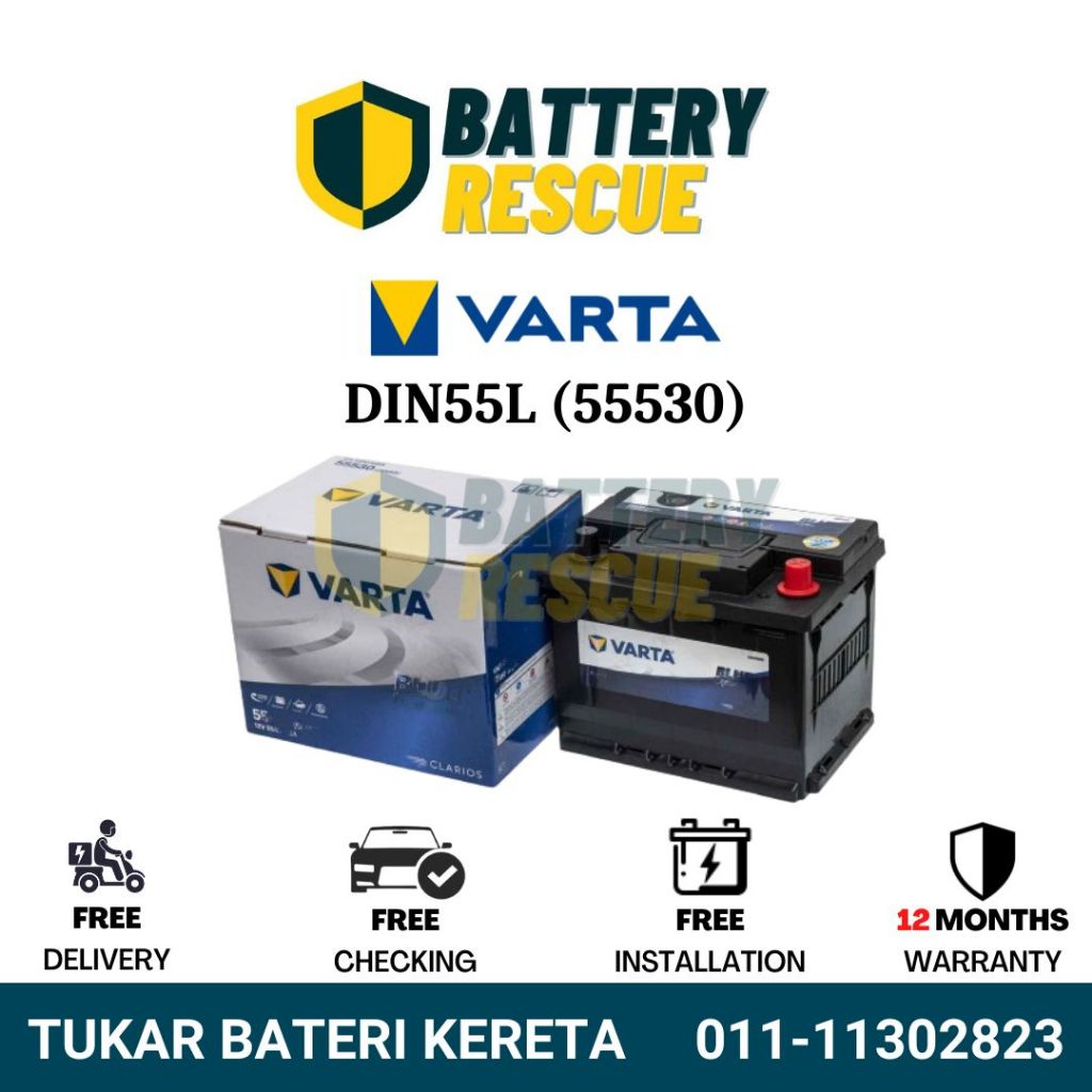 [Installation Available] DIN55L | DIN55 | 55530 | Varta Blue Dynamic MF ...