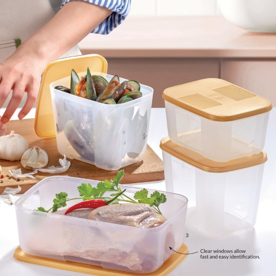 Original Tupperware | FreezerMate Set Food Storage Container Canister ...