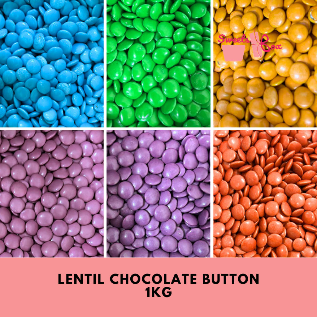 Chocolate Lentils / Chocolate Buttons ala Smarties M&M 1KG - Halal ...