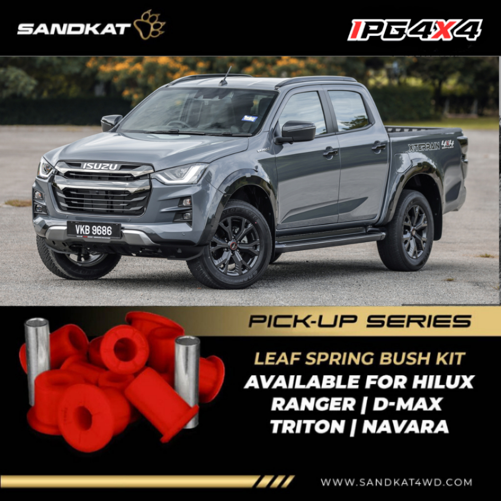 SANDKAT Leaf Spring Bush Set Isuzu Dmax 2012 Onwards 4x4 Pickup ...