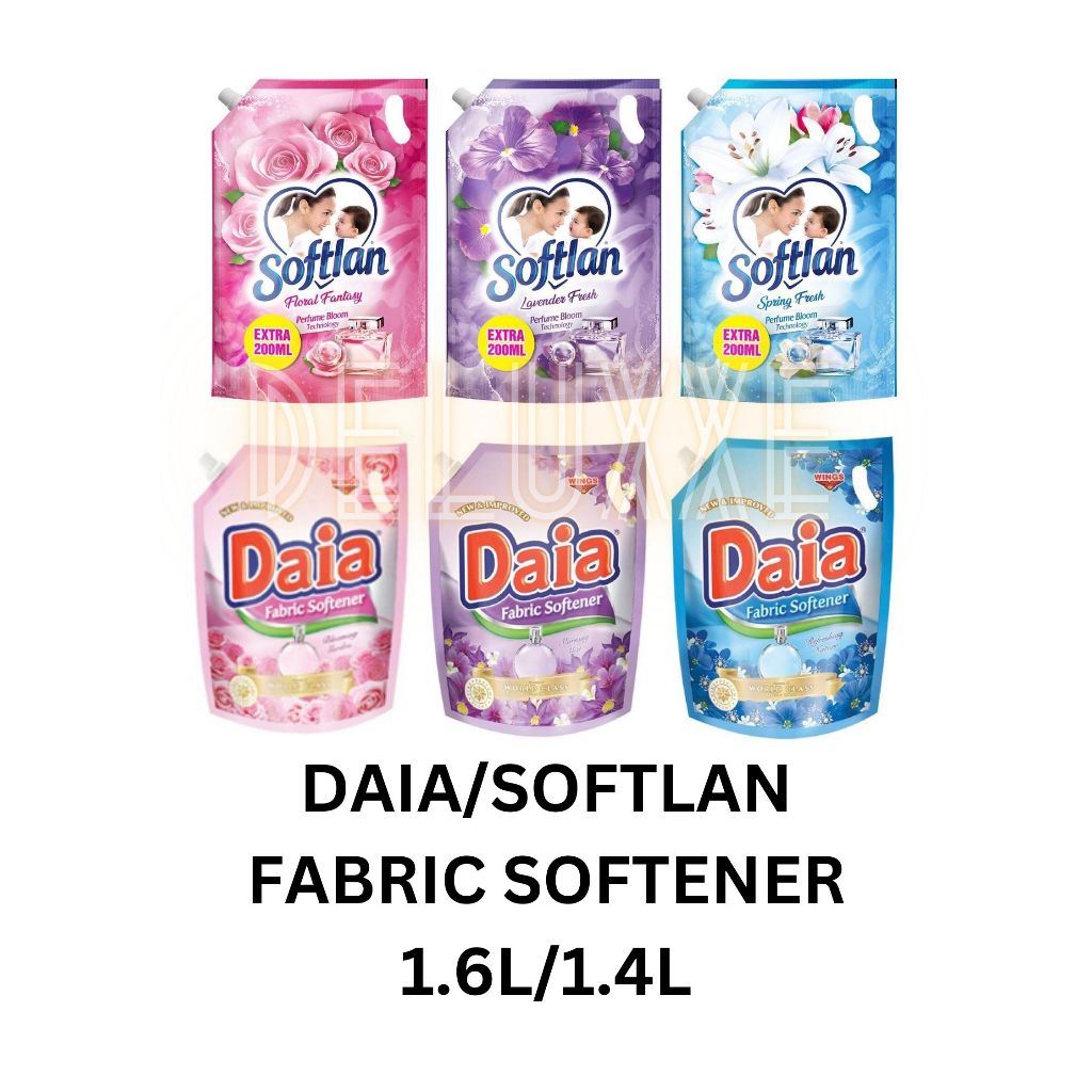 FABRIC SOFTENER 1.6L REFILL PACK ASSORTED BRAND DAIA / SOFTLAN | Shopee Malaysia